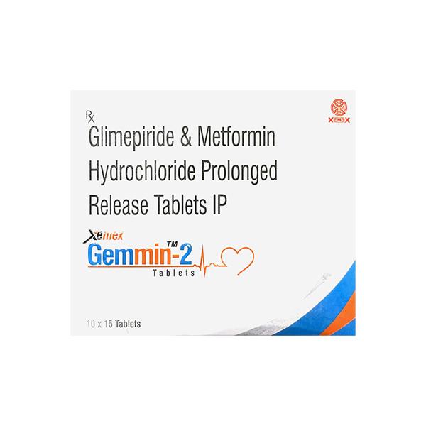 Buy GEMMIN 2 Tablet 15's Online at Upto 25% OFF | Netmeds