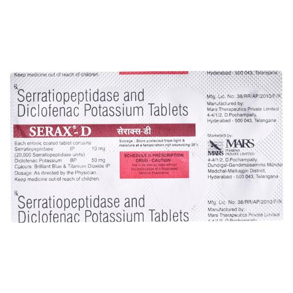 Serax D Tablet 10'S Price, Uses, Side effects, Substitutes | Netmeds