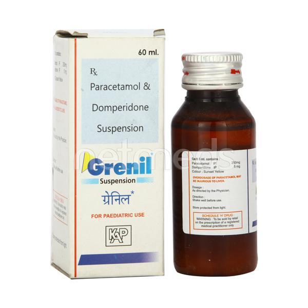 Grenil Suspension 60ml Price, Uses, Side effects, Substitutes | Netmeds