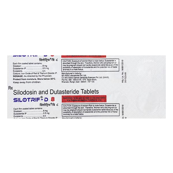 Buy Silotrif D 8mg Tablet 10'S Online at Upto 25% OFF | Netmeds