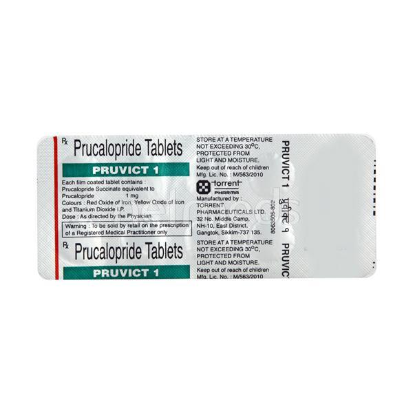 Pruvict 1mg Tablet 10'S Price, Uses, Side effects, Substitutes | Netmeds