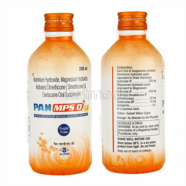 PAN MPS O Sugar Free Oral Suspension 200ml : Uses, Side Effects, Price ...