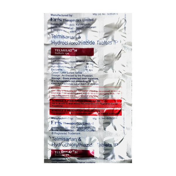 Buy TELMISAT H Tablet 15's Online | Netmeds
