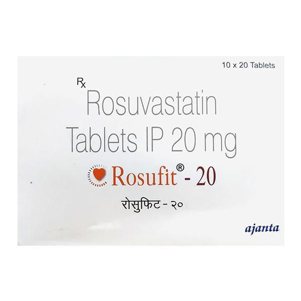 ROSUFIT 20 Tablet 20's : Price, Uses, Side Effects | Netmeds