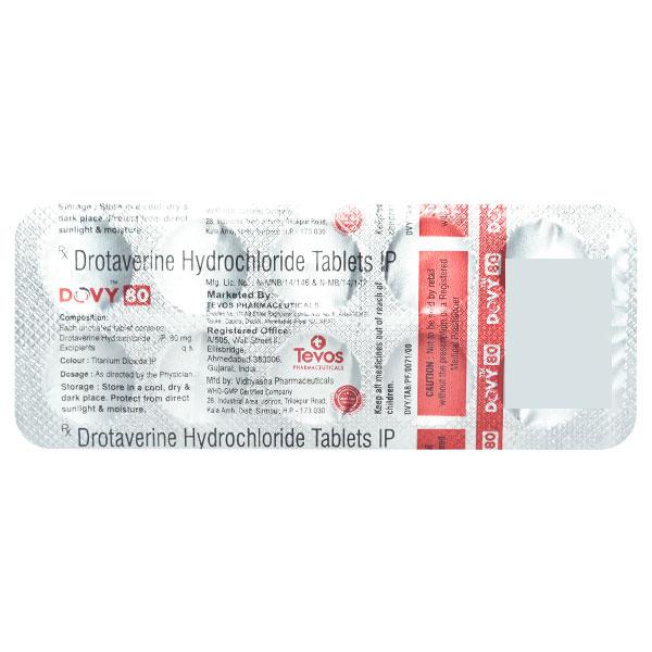 Buy DOVY 80 Tablet 10's Online at Upto 25% OFF | Netmeds