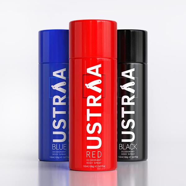 Buy Deodorant Body Spray- RED, BLACK, BLUE - Set of 3 450 ml Online at ...