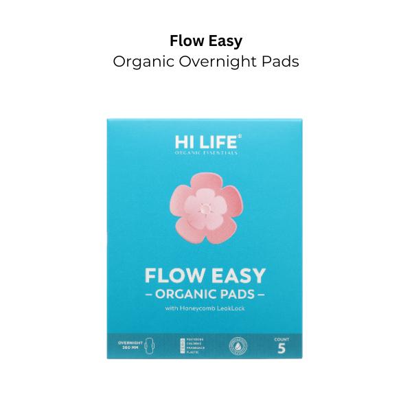 Buy Hi Life Flow Easy Organic Pads 5's 5's Online at Discounted Price ...