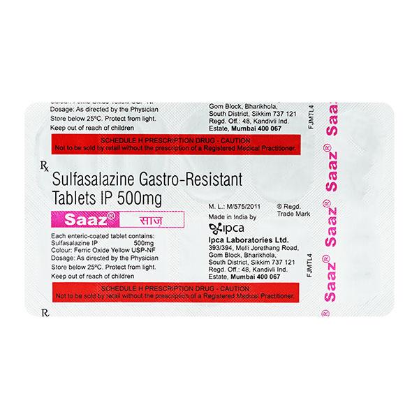 Saaz Tablet 10'S Price, Uses, Side effects, Substitutes | Netmeds