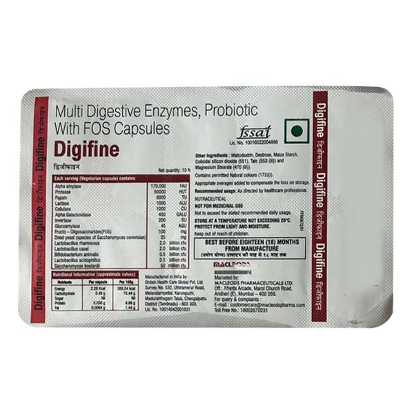 Buy DIGIFINE Capsule 10's Online at Upto 25% OFF | Netmeds
