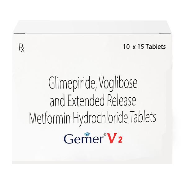 GEMER V 2 Tablet 15's Price, Uses, Side effects, Substitutes | Netmeds