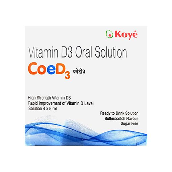 Buy COE D3 SUGAR FREE BUTTERSCOTCH FLAVOUR Oral Solution 5ml Online ...