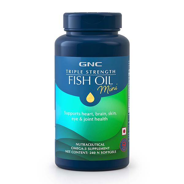 Buy GNC Triple Strength Fish Oil 750 mg Softgel 240's Online at ...