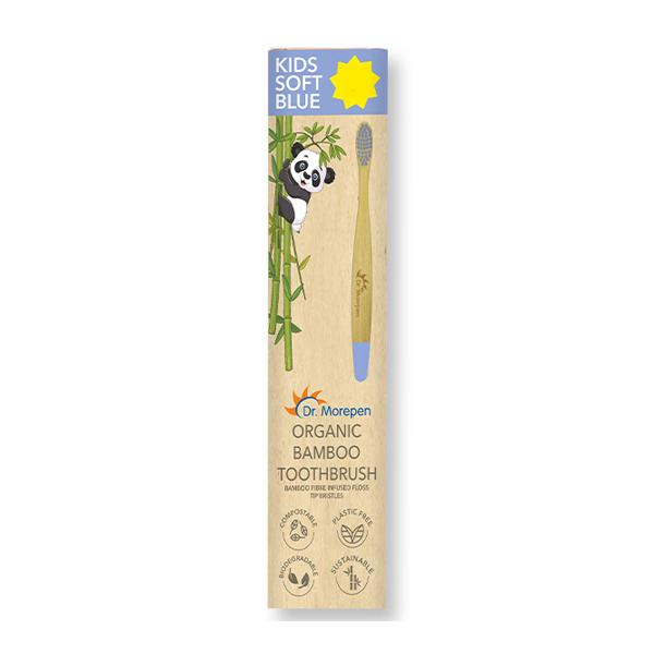 Dr.Morepen Organic Bamboo Kids Blue Toothbrush - Soft 1's Online at ...