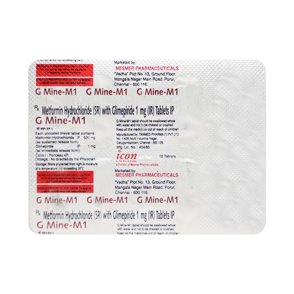 Buy G Mine 1mg Tablet 10'S Online at Upto 25% OFF | Netmeds