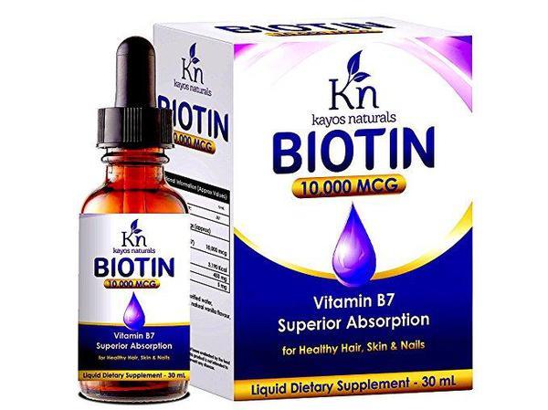 Kayos Hair, Skin and Nail Supplement - With Biotin for Hair Growth and ...