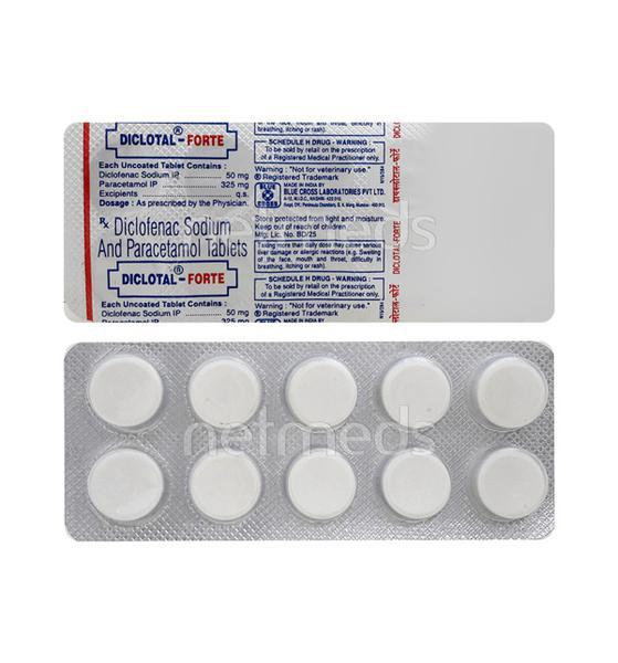 Buy Diclotal Forte Tablet 10'S Online at Upto 25% OFF | Netmeds