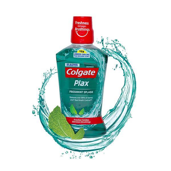Buy Colgate Max Fresh Plax Mouthwash - Fresh Mint 500 ml Online at ...