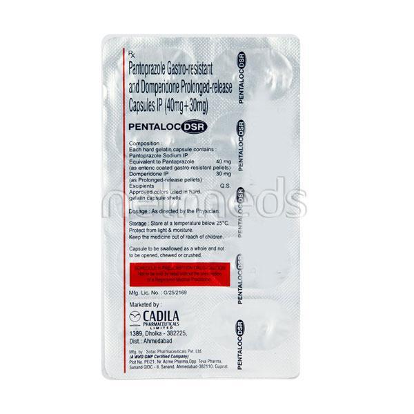 Pentaloc DSR 30/40mg Capsule 10'S : Uses, Side Effects, Price | Netmeds