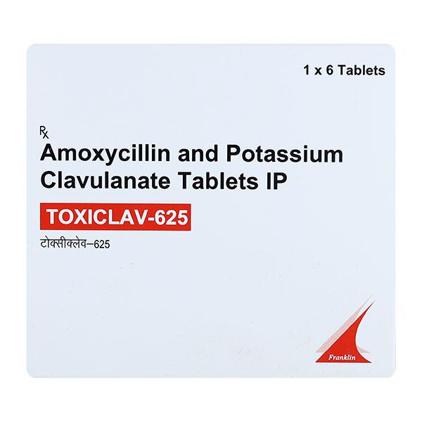 TOXICLAV 625 Tablet 6's Price, Uses, Side effects, Substitutes | Netmeds