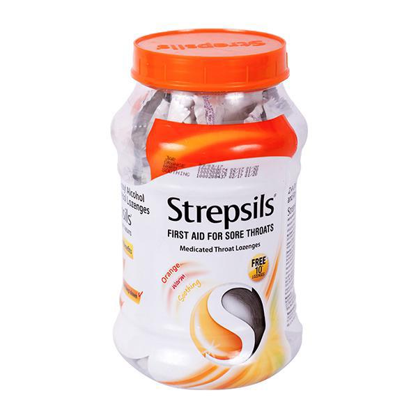 Strepsils Sore Throat Lozenges - Orange 100's Online at Discounted ...