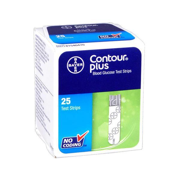 Buy Contour Plus Blood Glucose Test Strip 25's Online at Best Price ...