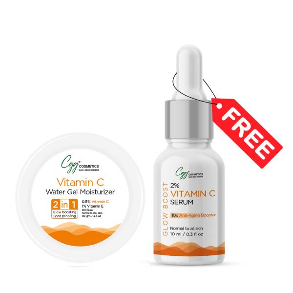 Buy CGG Cosmetics 2 in 1 Vitamin C Water Gel Moisturizer 90 gm + Free ...