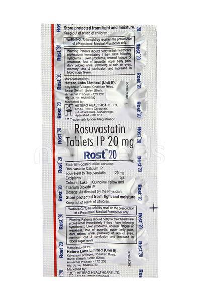 Rost 20mg Tablet 10'S