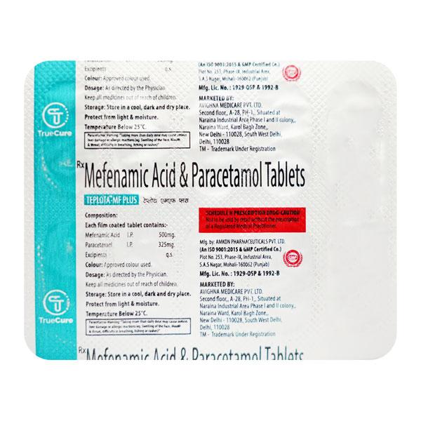 TEPLOTA MF PLUS Tablet 10's Price, Uses, Side effects, Substitutes ...