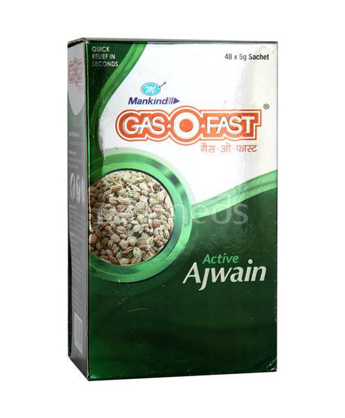 Gas-O-Fast Sachet - Active Ajwain Flavour (Pack of 120 X 5 gm) Online ...