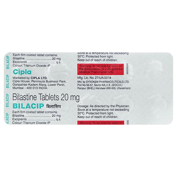 BILACIP Tablet 10's : Uses, Side Effects, Price | Netmeds