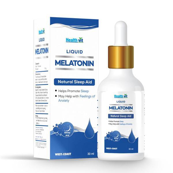 HealthVit Melatonin Liquid Drops 30 ml online at best price-General Health