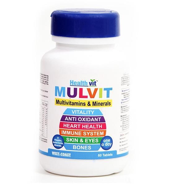 HealthVit Mulvit Multivitamins and Minerals Tablet 60's online at best ...