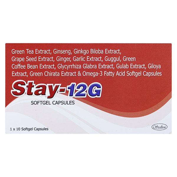 STAY 12G Softgel Capsule 10's Price, Uses, Side effects, Substitutes ...