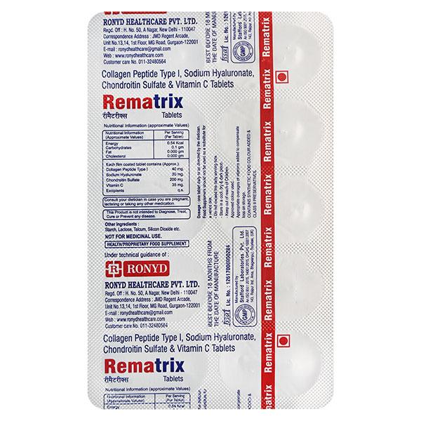 Buy REMATRIX Tablet 10's Online at Upto 25% OFF | Netmeds