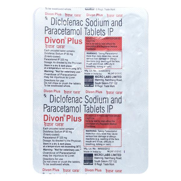 Divon Plus Tablet 15'S - Price, Uses, Side Effects | Netmeds