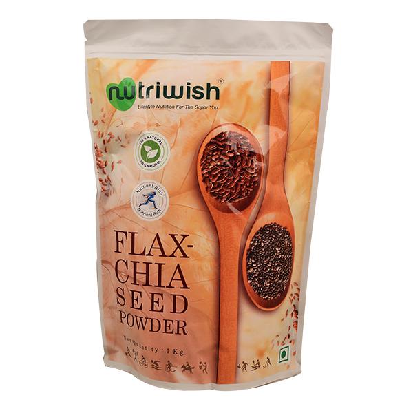 Nutriwish Flax Chia Seed Powder 1 kg Online at Best Price - Healthy Snacks