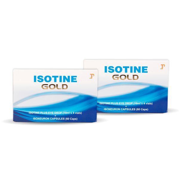 Jagat Pharma Isotine Gold Combo Pack (Isotine Plus Eye Drop (10 ml x 4 ...