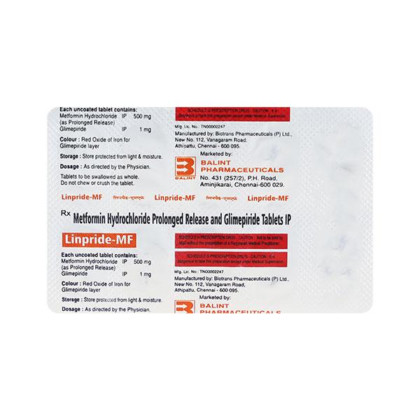 Linpride Mf 1Mg Tablet 10's