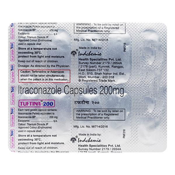 TUFTINA 200 Capsule 10's Price, Uses, Side effects, Substitutes | Netmeds