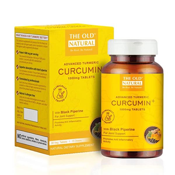 The Old Natural Advanced Turmeric Curcumin+ 1000 mg Veg Tablet 30's