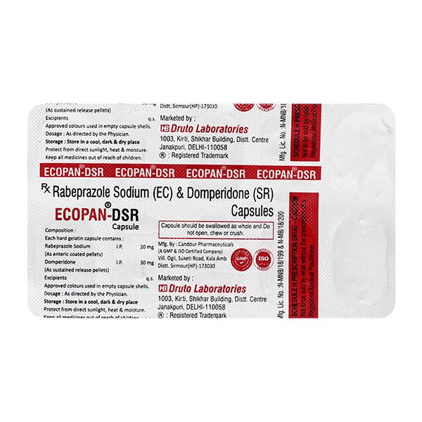 ECOPAN DSR Capsule 10's Price, Uses, Side effects, Substitutes | Netmeds