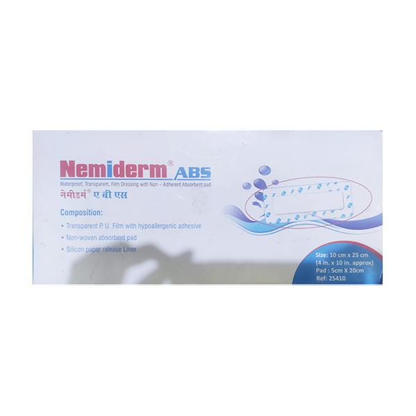 Buy Nemiderm ABS Adherent Absorbent Pad (25410) (10 cm x 25 cm) 1's ...
