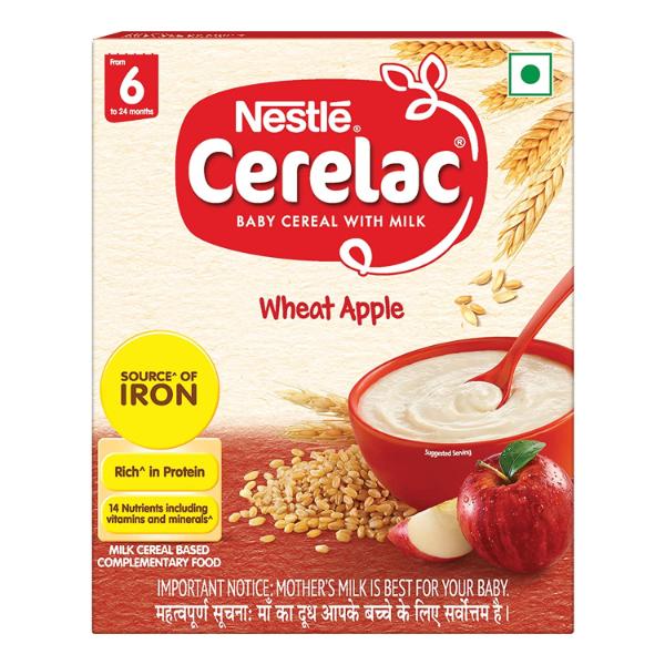 Nestle Cerelac Stage 1 (6 Months+) Powder 300 gm - Wheat Apple Refill ...