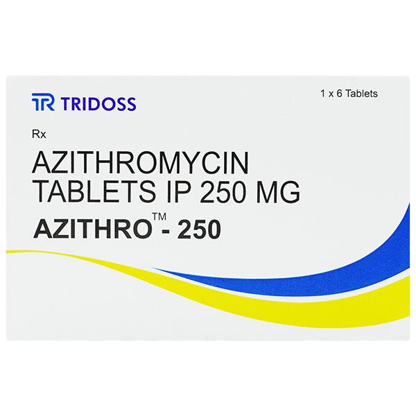 AZITHRO 250 Tablet 6's : Uses, Side Effects, Price | Netmeds