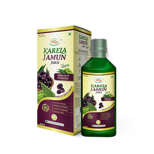 Puyur Ayurveda Neem Karela Jamun Juice 500 ml