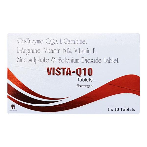 VISTA Q 10 Tablet 10's Price, Uses, Side effects, Substitutes | Netmeds