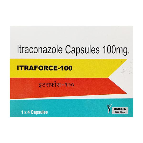 ITRAFORCE 100 Capsule 4's Price, Uses, Side effects, Substitutes | Netmeds