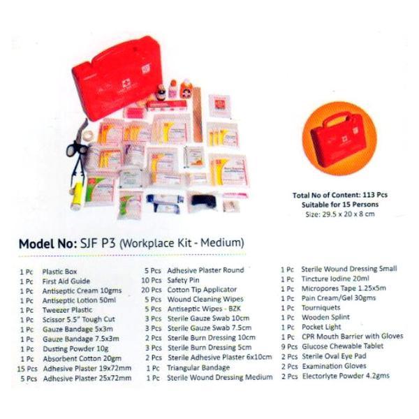 St.Johns Workplace Kit In Plastic Box (SJF P3) (Red) Online at Best ...