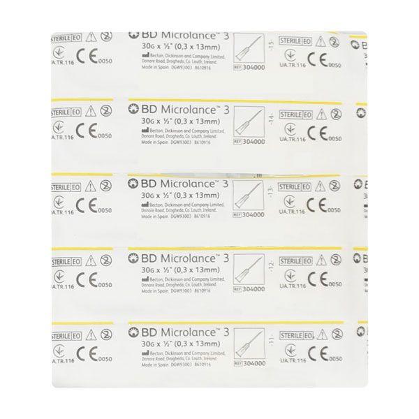 Buy BD Microlance 3 Needle (30G x 0.3 x 13 mm) (304000) 1's Online at ...