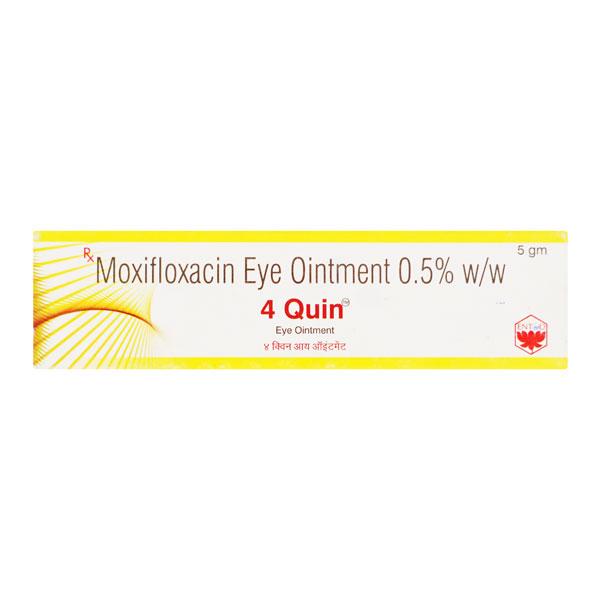 4 QUIN Eye Ointment 5gm Price, Uses, Side effects, Substitutes | Netmeds